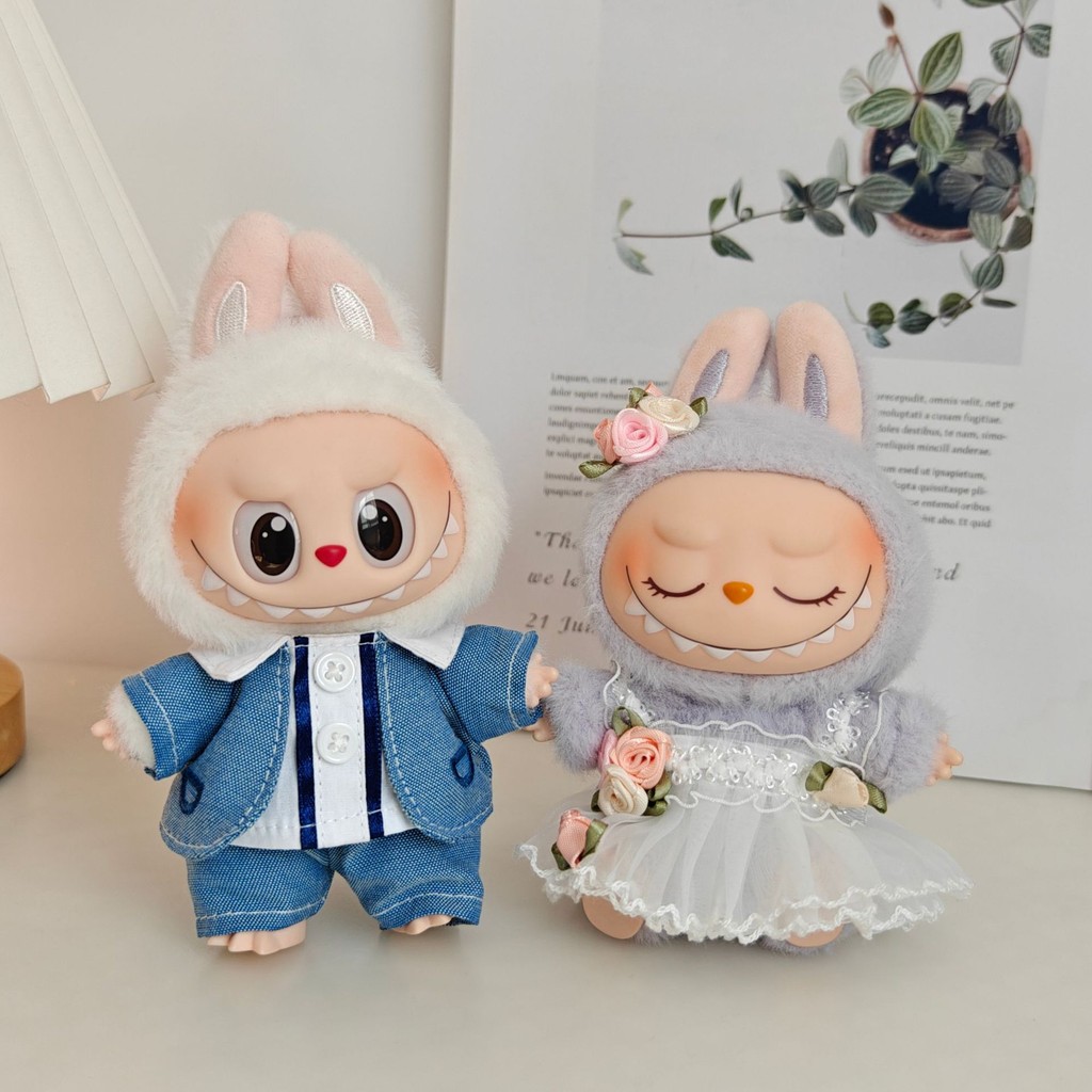 V1&V2&V3 Labubu doll Clothes Sitting Labubu Party Couple Clothes Straps ...