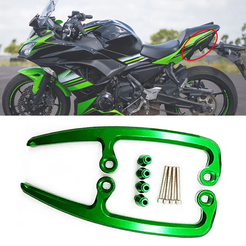 Motorcycle CNC aluminum rear grab bars Seat Pillion Passenger Rail ...