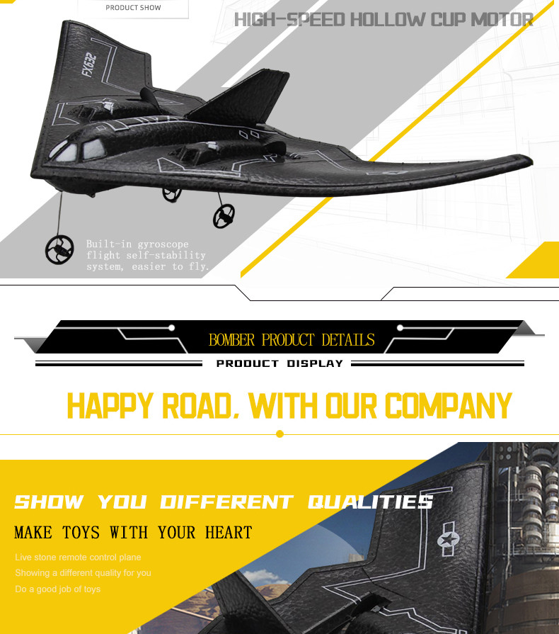 Rc Plane B2 Stealth Bomber 2Ch 34Cm Wingspain Cessna 2.4G Remote ...