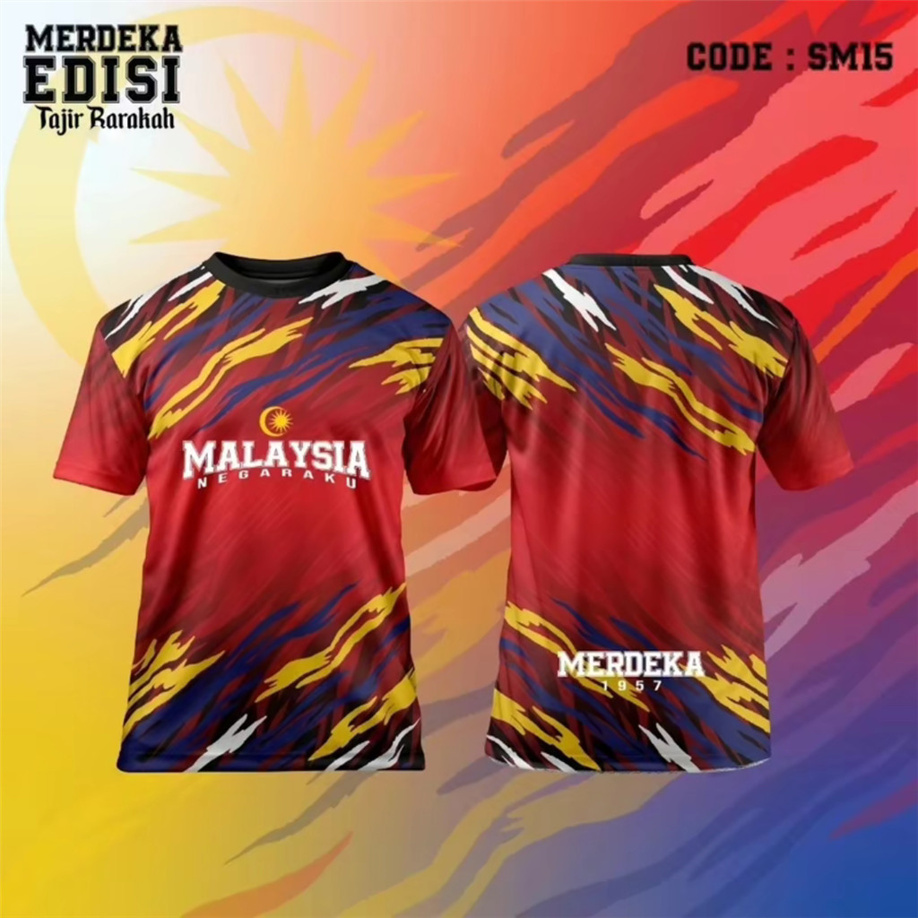 BAJU MERDEKA 68 Sublimation T-Shirt - Short & Long Sleeve | Family Set ...