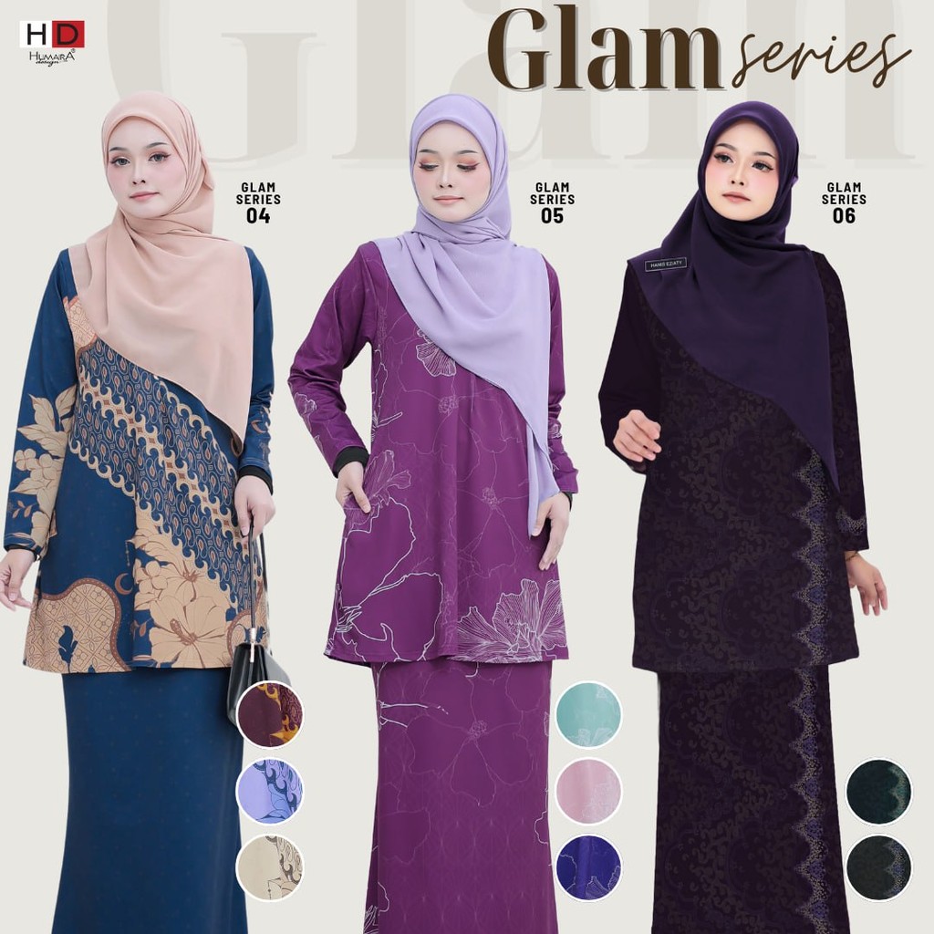 Kurung Glam 02 Series Moscrepe by Humaira Design | Cutting Flare A Cut ...