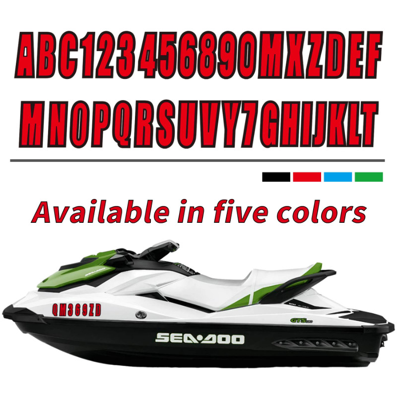 Boat Alpha Numeric Identification Registration Number Kit For Tractor ...