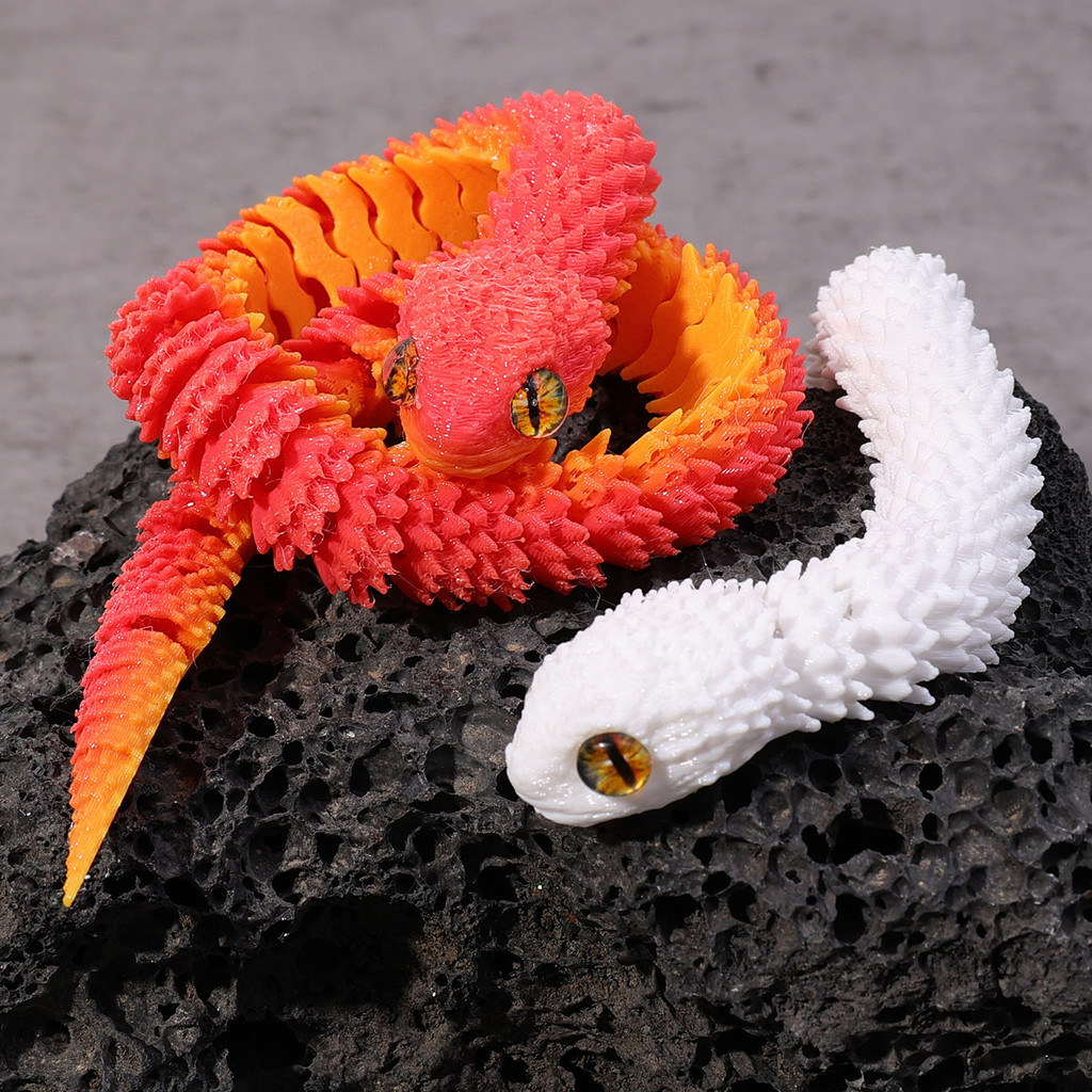 Simulation Snake Kid Prank Props 3D Printed Snakes Joints Movable ...