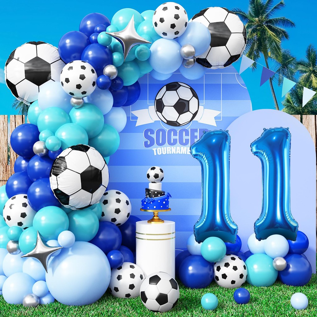 97pcs Football Theme Balloons Arch Garland Kit Boy Birthday Decoration ...
