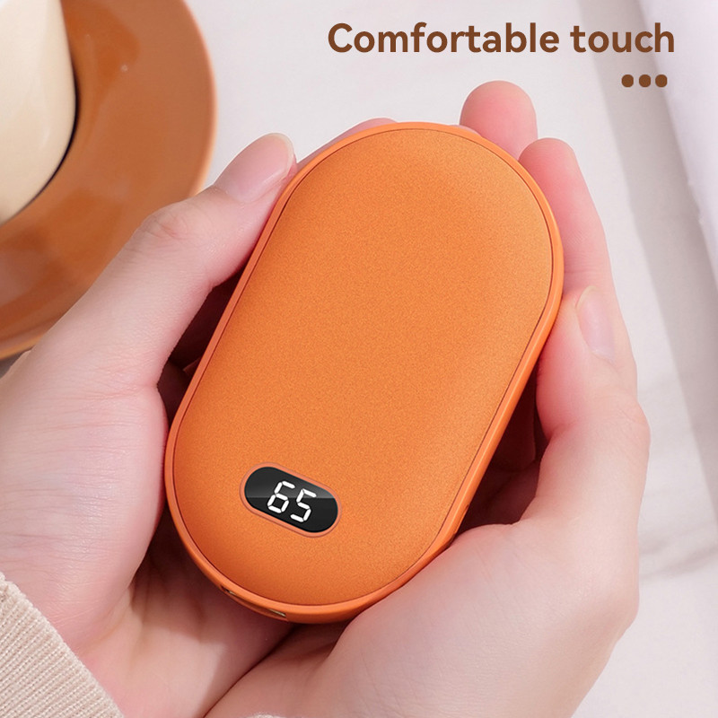 10000mAh Portable 2 in 1 Hand Warmer Power Bank Double Sided Fast ...