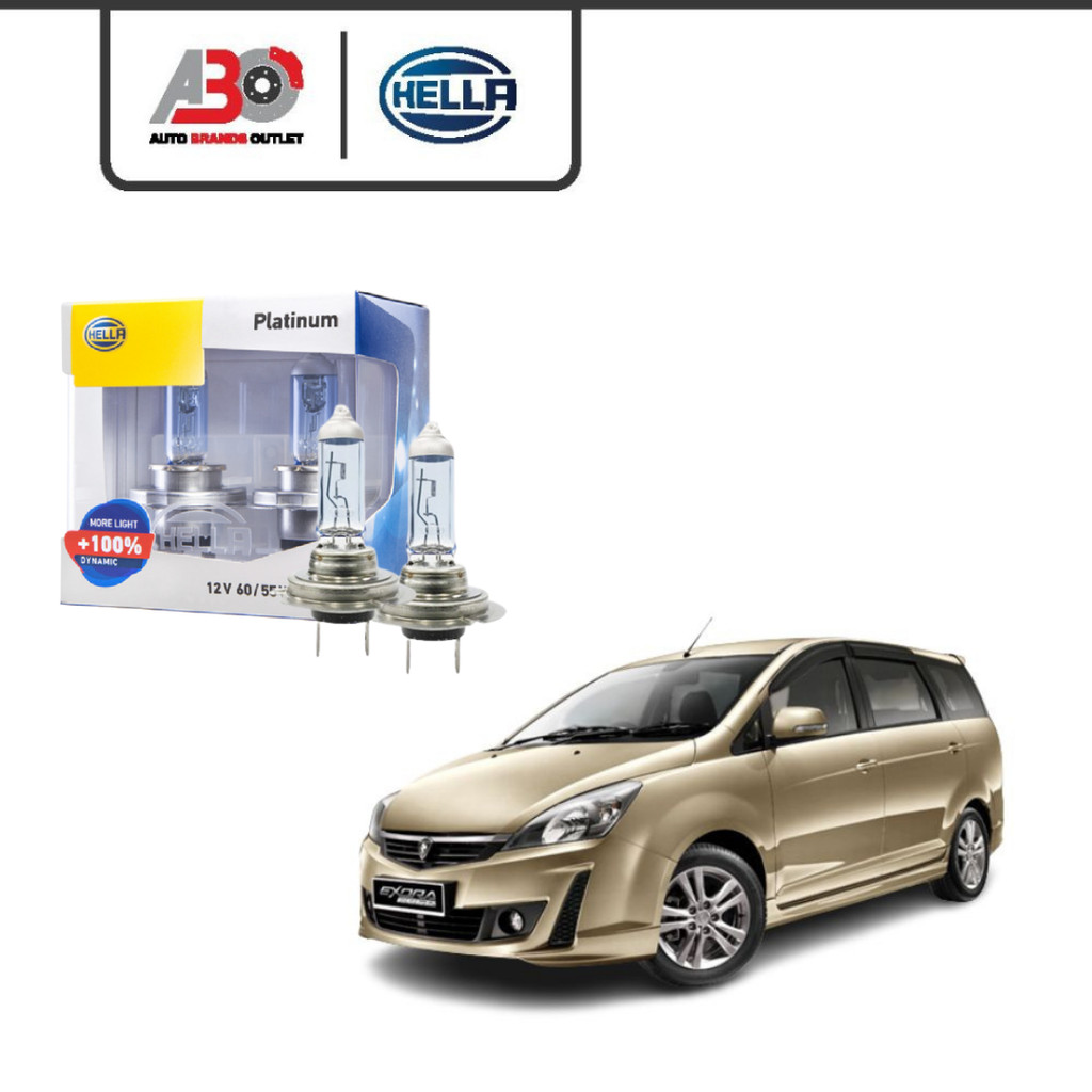 HELLA Car Headlight Halogen Bulbs Set - Proton Exora (2009-2020 ...
