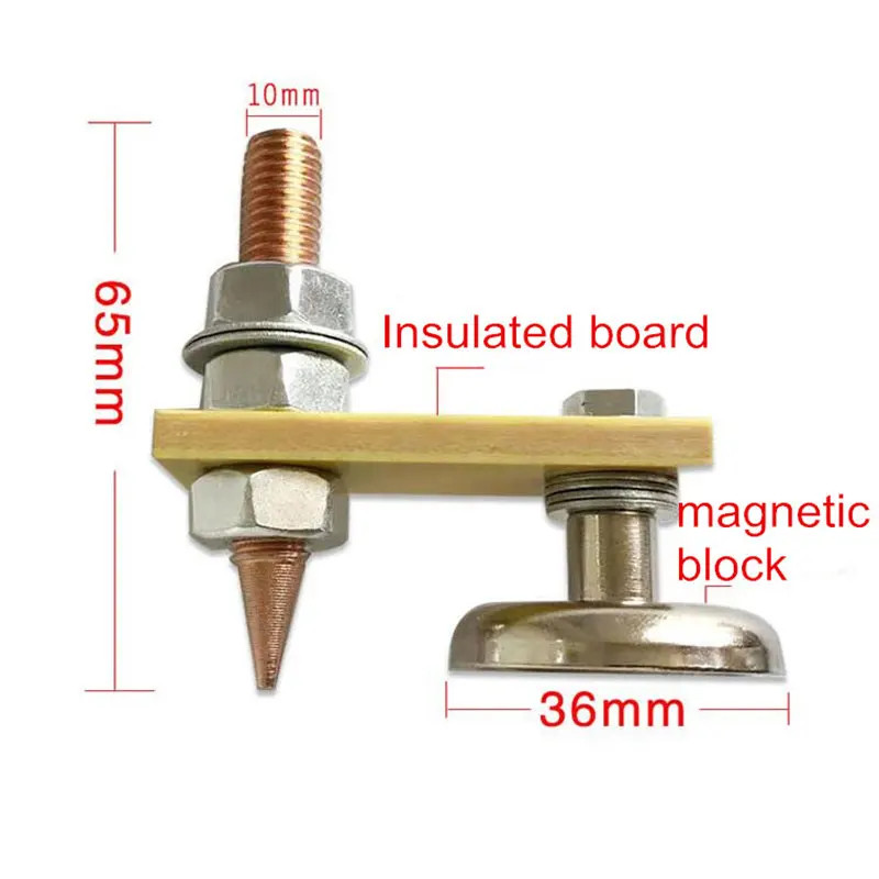 ATPRO Magnetic Welding Support Welding Machine Ground Connector Spotter ...
