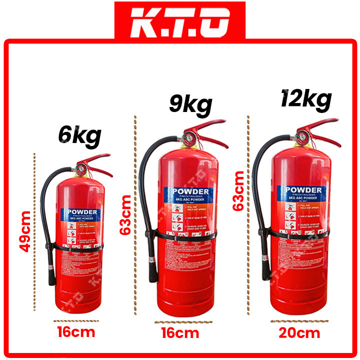 Pemadam Api Mudah Alih Serbaguna Serbuk ABC 6kg / 9kg / 12kg / Fire ...
