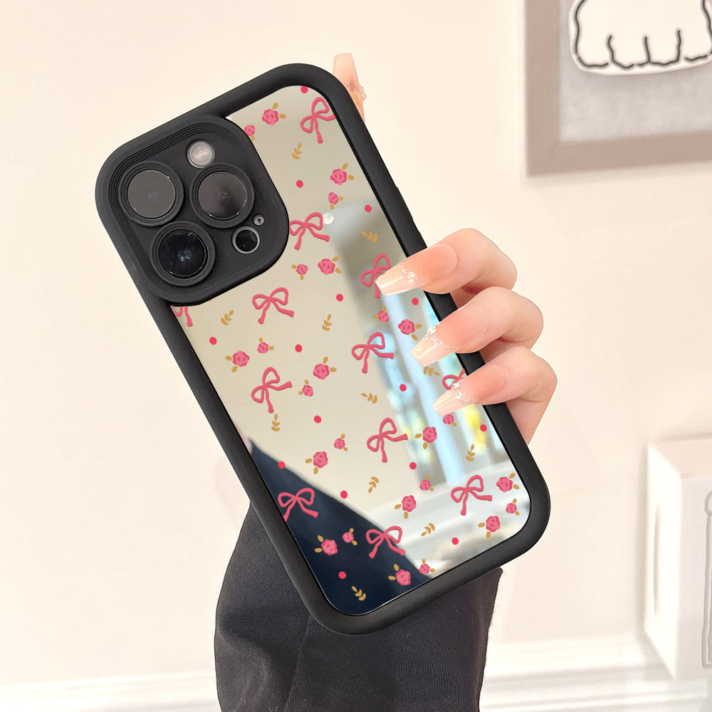 For Poco F7 Ultra F2 F3 GT F4 F5 Pro Casing Cute Dreamy Pink Bow Cartoon Flowers Case Luxury ...