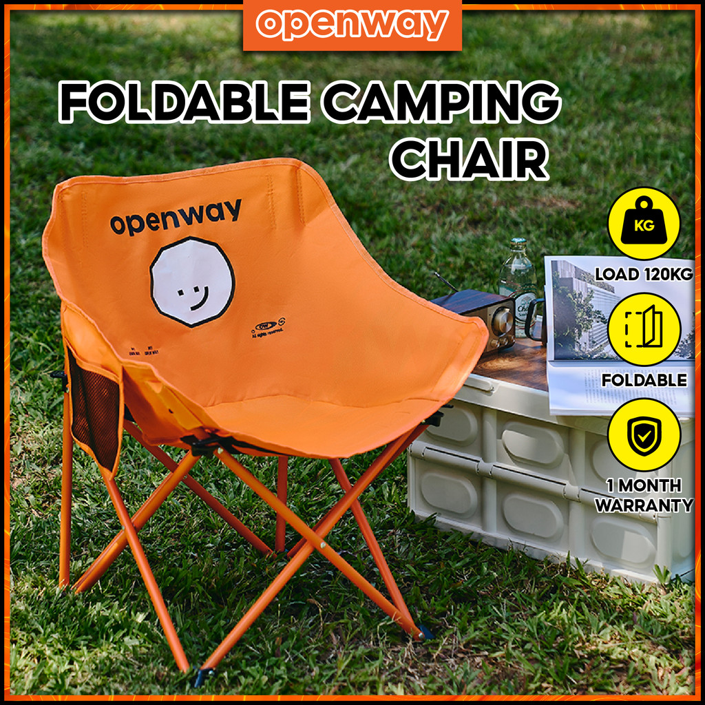 OPENWAY Moon Chair Outdoor foldable camping chair kerusi lipat portable ...