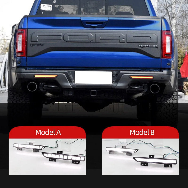 Car LED Rear Bumper Reflector light fog Brake turn Signal lamp For Ford ...