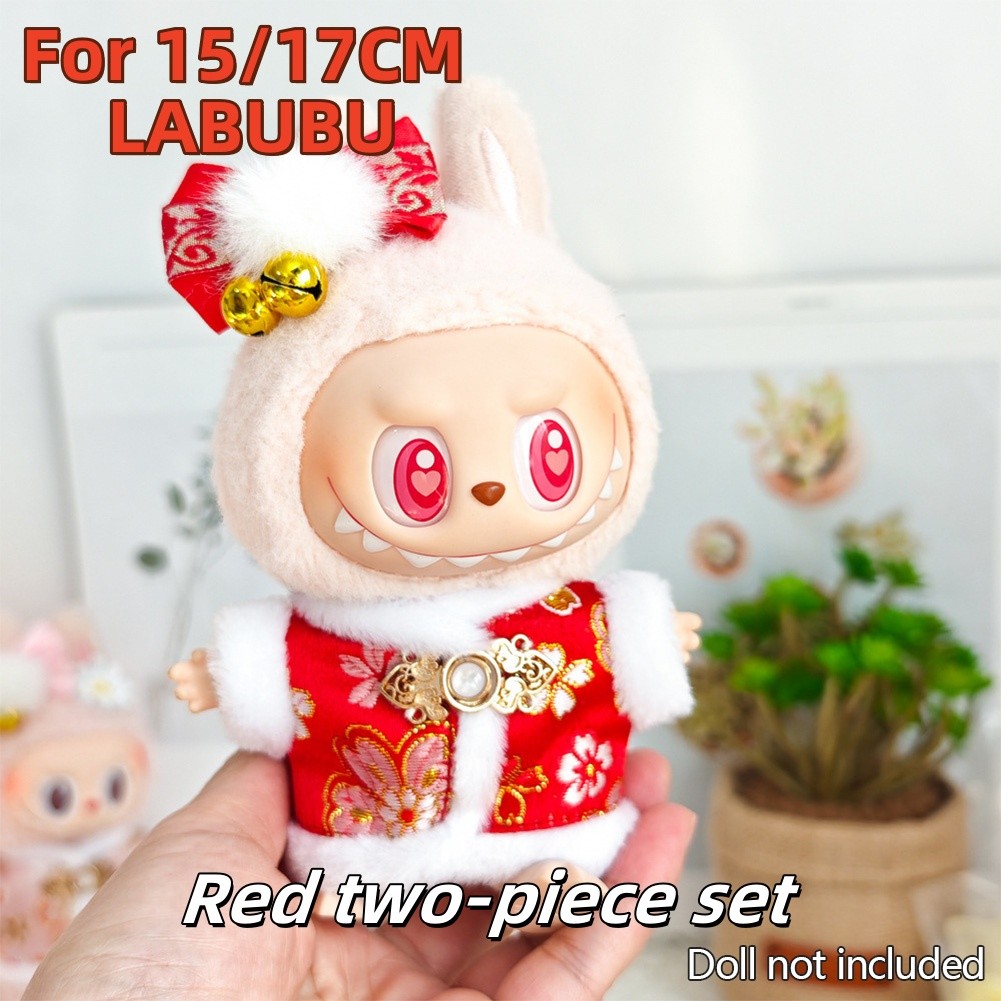 For Korea Kpop Exo 15/17cm Labubu Spring Festival Series Doll Clothes ...