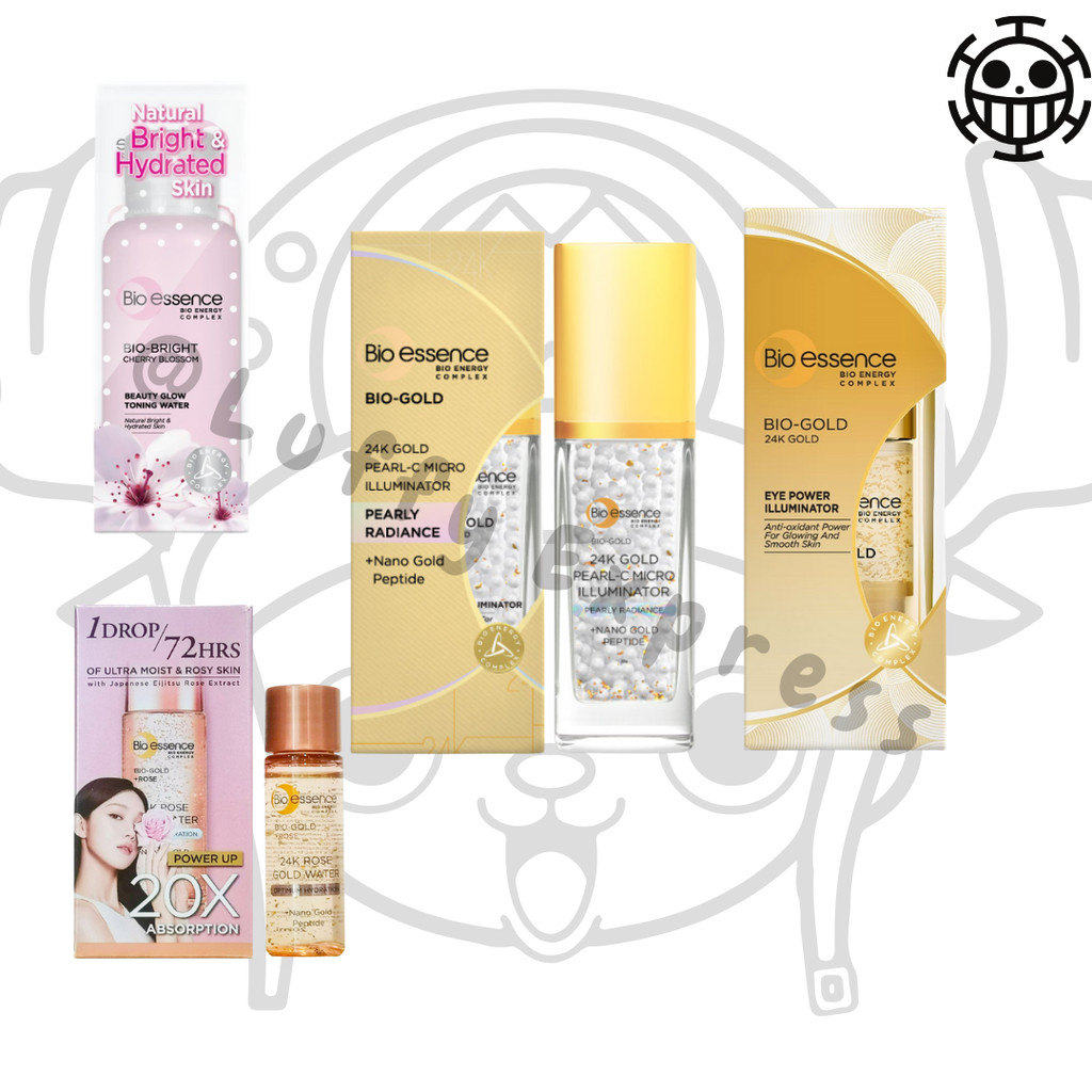 Bio Essence Bio Gold Bio Bright Eye Power Pearl Micro Glow Toning Rose ...
