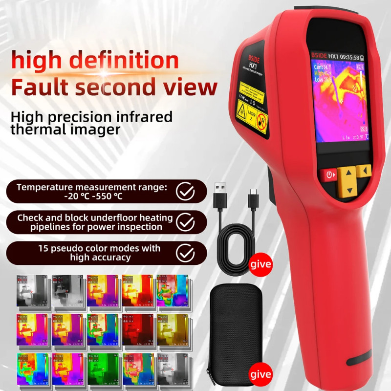 Handheld Thermal Imager Temperature Measurement Picture Saving Thermal ...