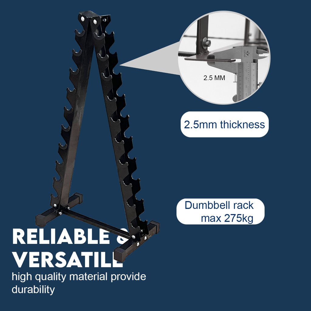 Dumbbell Rack A-Shape (10 Pairs) /Rak Dumbbell Bentuk A (10 Pasang ...