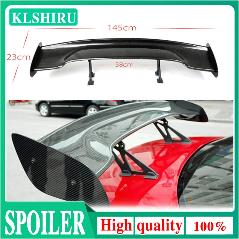 Racing Sport Tail Deflector GT GTR Style Carbon Fiber Rear Trunk ...