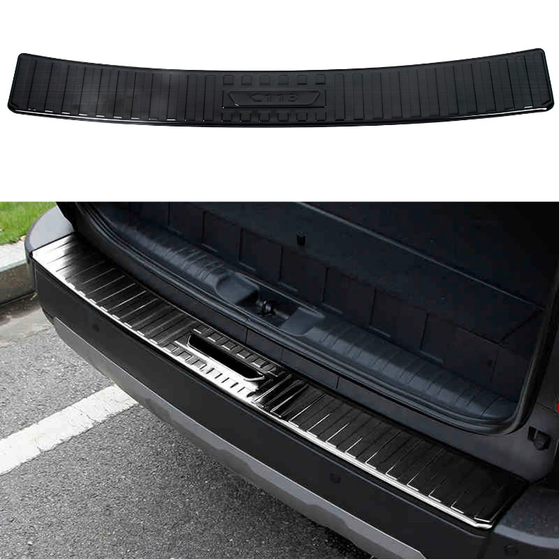 Stainless Steel Outer Rear Bumper Guard Plate Cover Trim Fit for Toyota ...