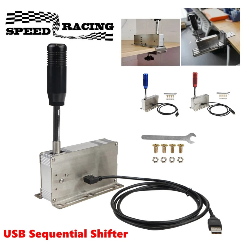 PC USB Sequential Shifter Gear Shifter For Logitech G25 G27 G29 G920 ...