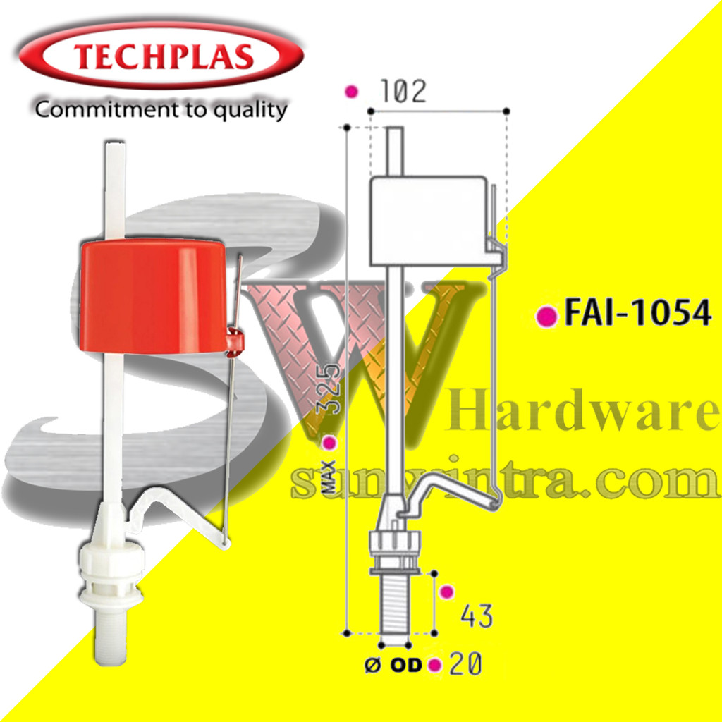 (TECHPLAS) COMPACT BOTTOM INLET VALVE FLOAT VALVE BOTTOM INLET FAI ...
