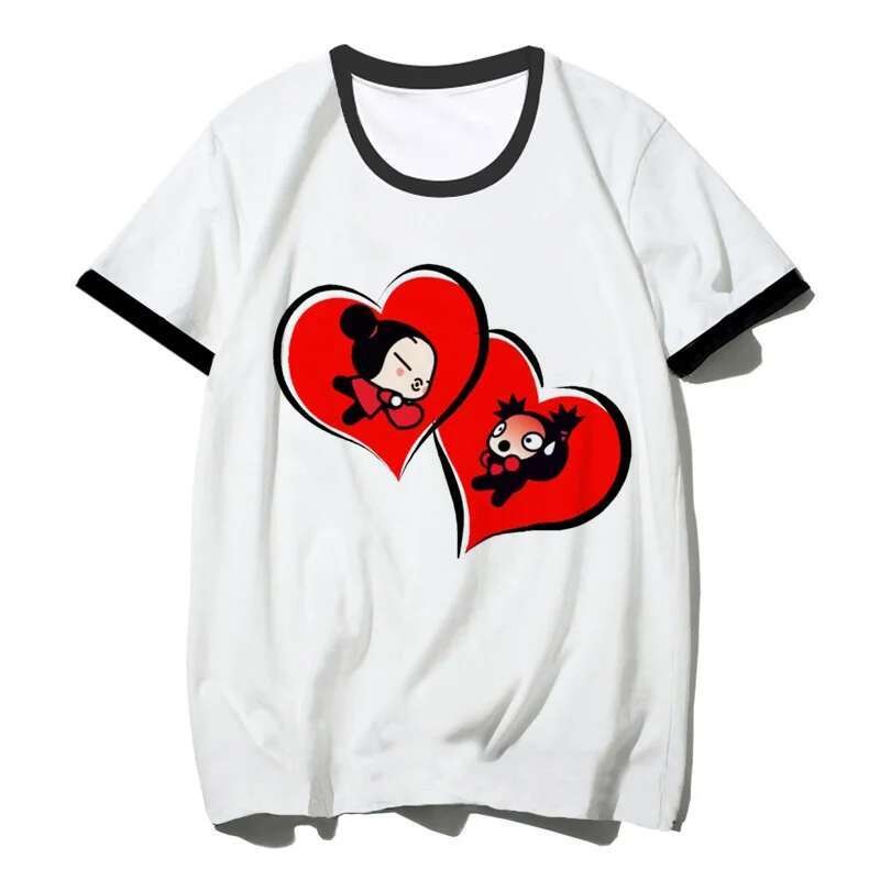 Pucca T-Shirt - White Anime Grunge Manga Vintage Clothing for Men 2022 ...
