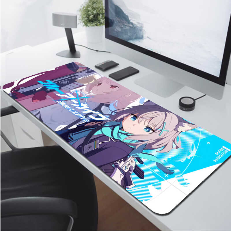 XXL Large Sorasaki Hina Hifumi Tendou Arisu Kuda Izuna Mousepad Keyboard Pad Blue Archive Mouse ...
