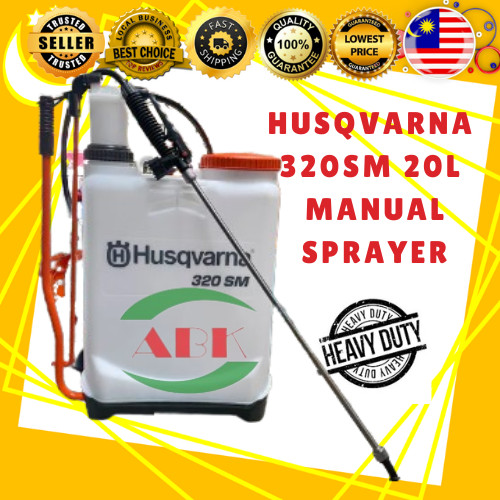 100% ORIGINAL HUSQVARNA 320SM 20L MANUAL SPRAYER PUMP PAM SPRAY MANUAL HUSQVARNA 20L | Shopee ...