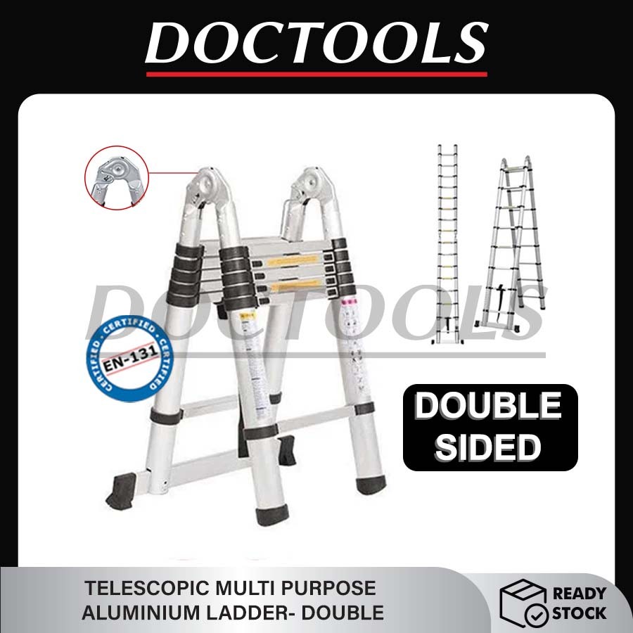 Telescopic Multipurpose Aluminum Ladder- Double Sided (Heavy Duty ...