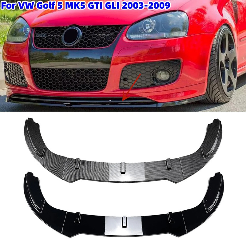 Car Front Bumper Lip Spoiler For VW Golf 5 MK5 GTI Jetta MK5 GLI 2003 ...