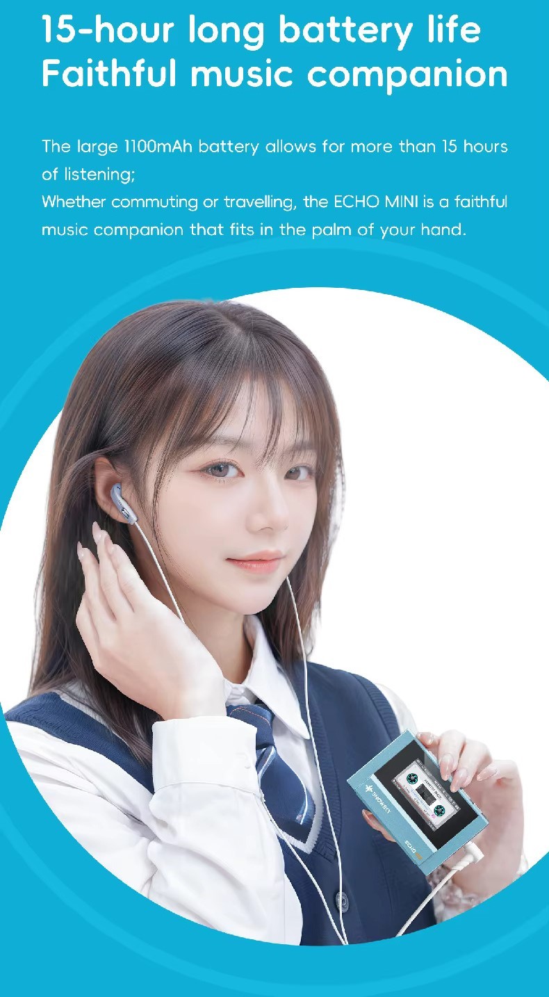 Snow Sky Echo Mini: HiFi Bluetooth MP3 Music Player, 15 Hours Playback, 3.5mm/4.4mm Headphone ...