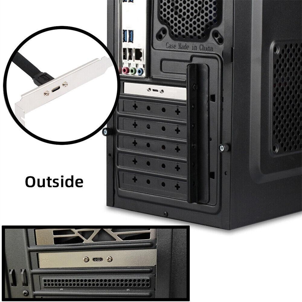 USB 3.2 Cable Type-E Front Panel to USB-C Type-C Female Header Internal ...