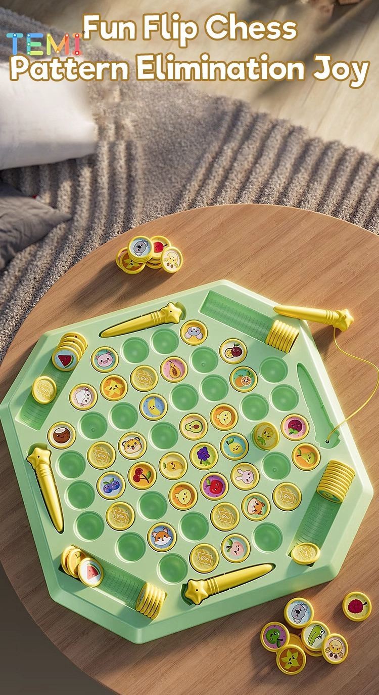 ⭐ Malaysia dalam stok ⭐TEMI Classic Chess Flip Fun Game Family ...
