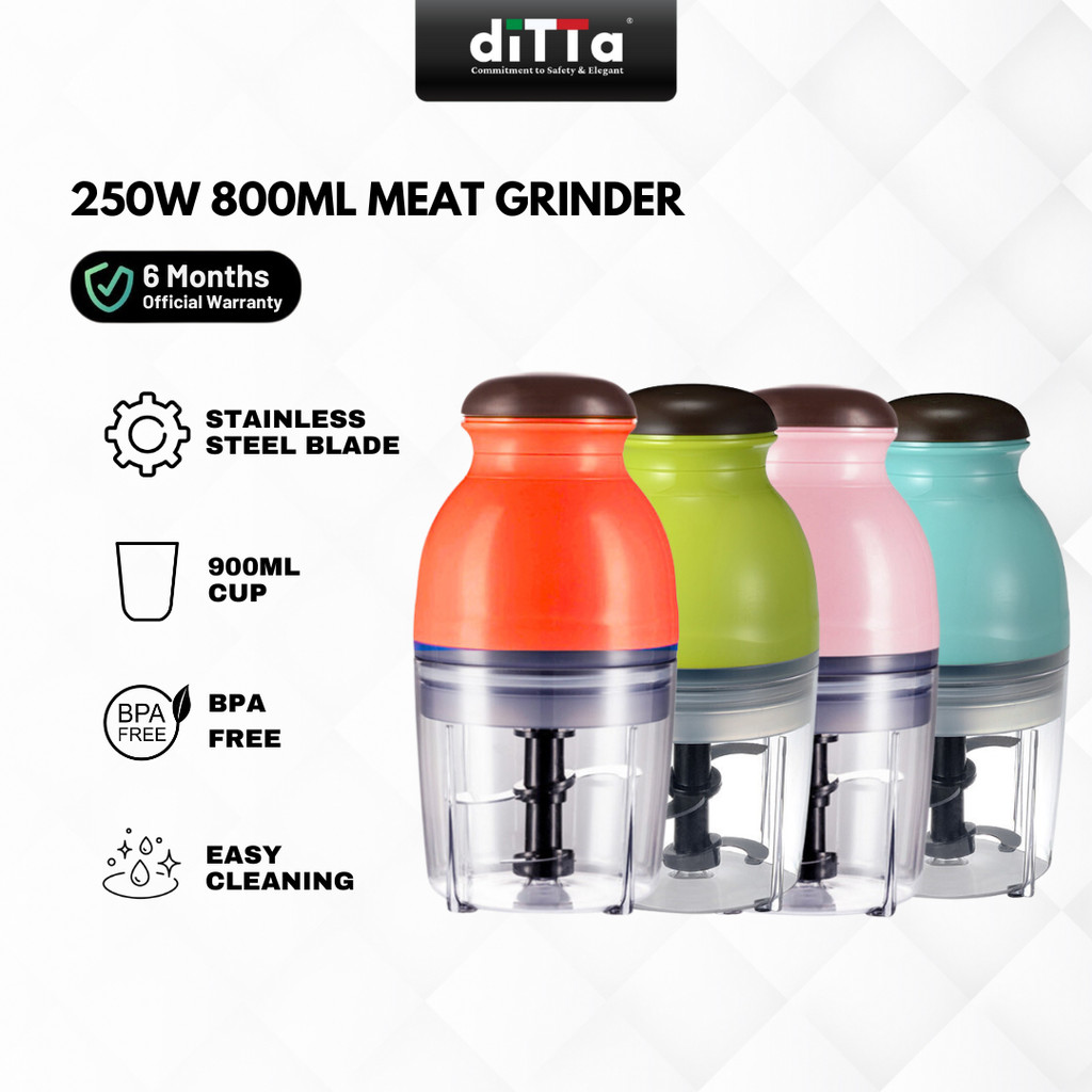 DITTA 250W 800ML Meat Grinder Capsule Cutter Food Processor Spin ...