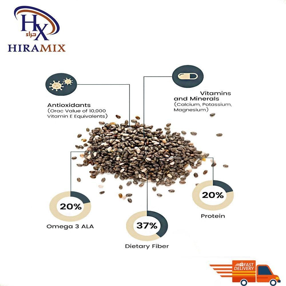 Chia Seed | Chef Hadramawt Sia seeds 200g chia seed Food Beans | Shopee ...