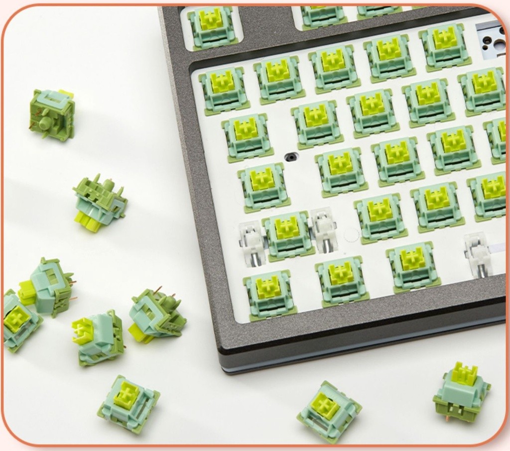 OUTEMU Peach Switch V2 Lime Switch V2 Customization Mechanical Keyboard Hot Swap Switch Dust ...