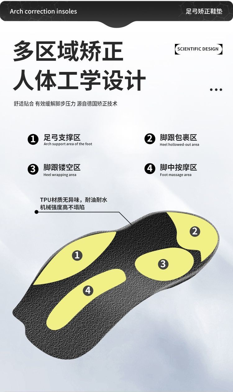 Foot Correction Insole Arch Training Device Improve xo-Shaped Leg Foot ...