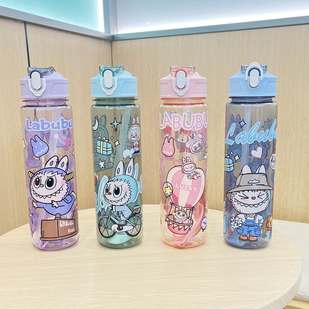 Botol Air Labubu Straw Ice Boba Cup 750ml Untuk Pelajar Mudah Alih ...