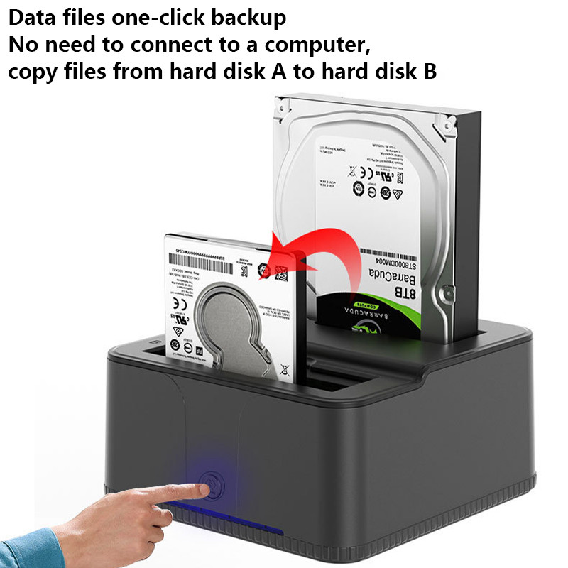 HDD Docking Station SATA to USB 3.0 Adapter for 2.5 3.5 SSD Disk Case ...