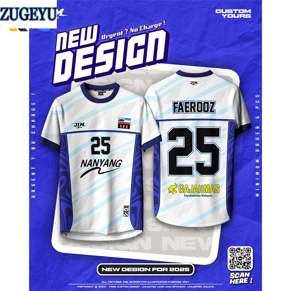2025 Fresh Design NANYANG Uniform Unisex Jersey Sublimation Soccer ...
