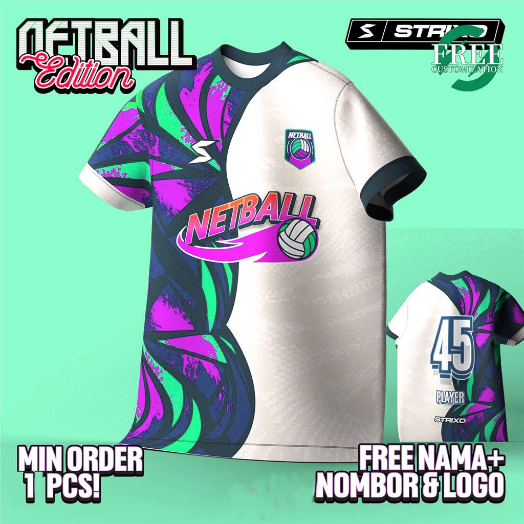 [FREE CUSTOM]2025 Fresh Design NETBALL jersey Custom name Unisex shirt ...
