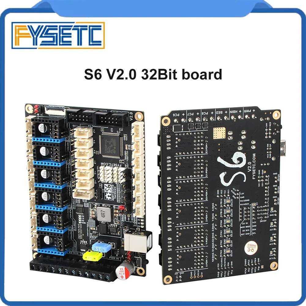 3D FYSETC S6 V2.0 Board STM32F446 32 Bit Control Board Support 6X TMC ...