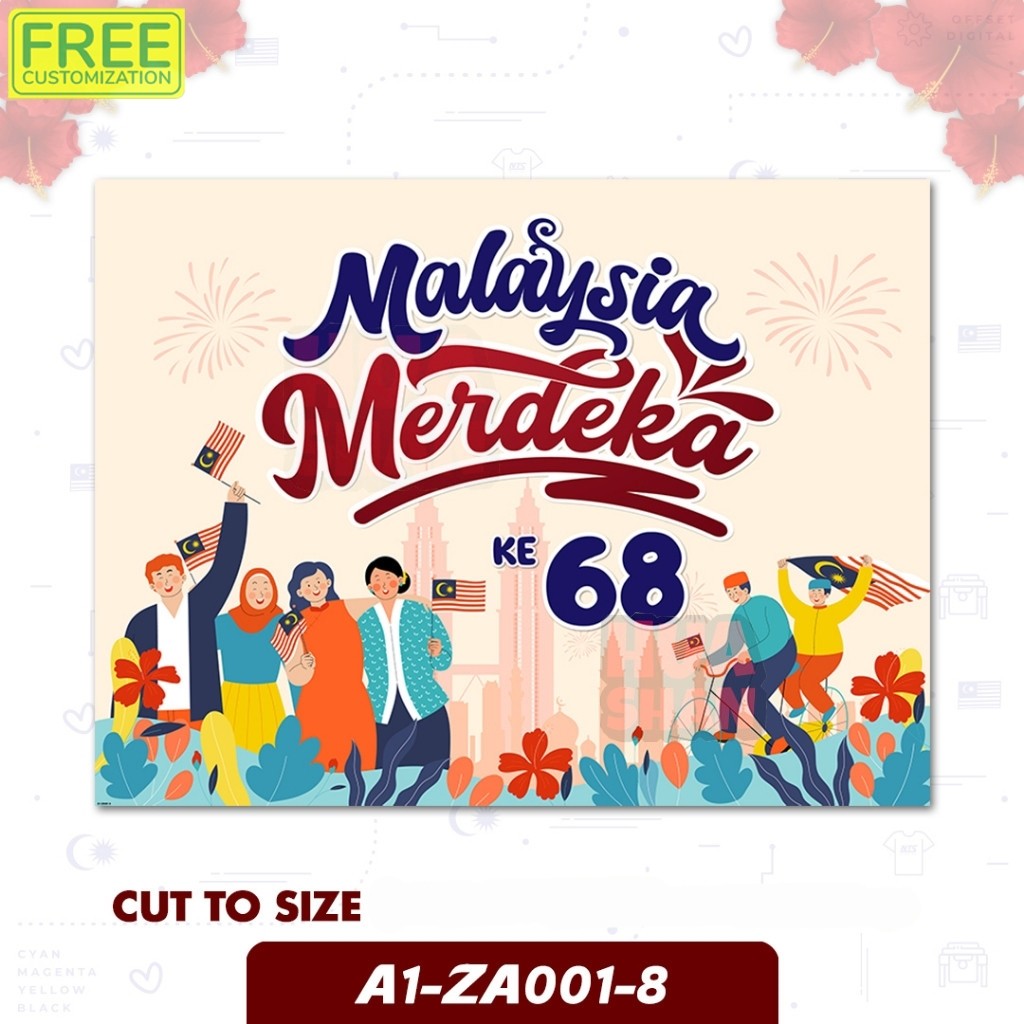 READY DESIGN BACKDROP MERDEKA YEAR 2025 - MERDEKA Wall cloth 1 | Shopee ...