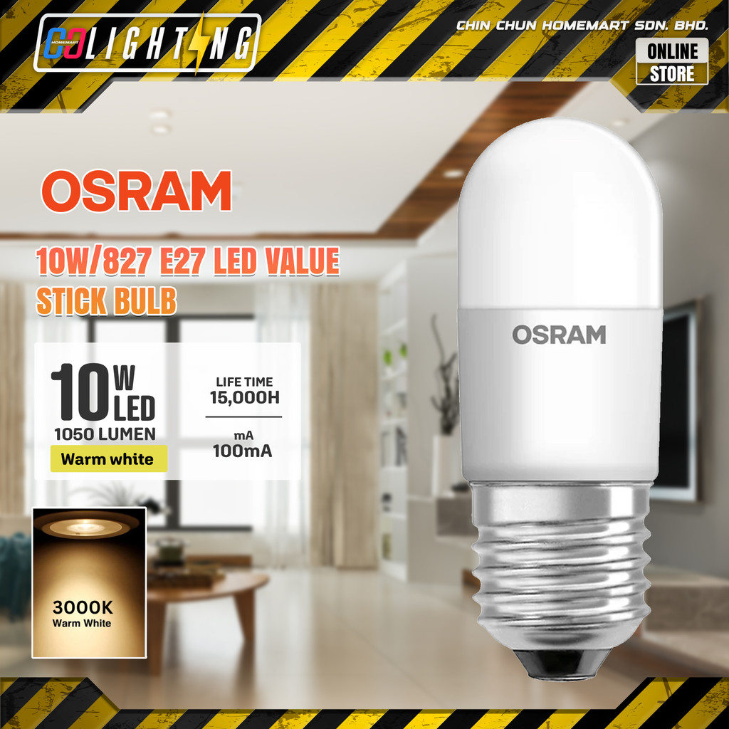 OSRAM LED VALUE STICK BULB LVSTICK [10W] E27 MENTOL LED | Shopee Malaysia