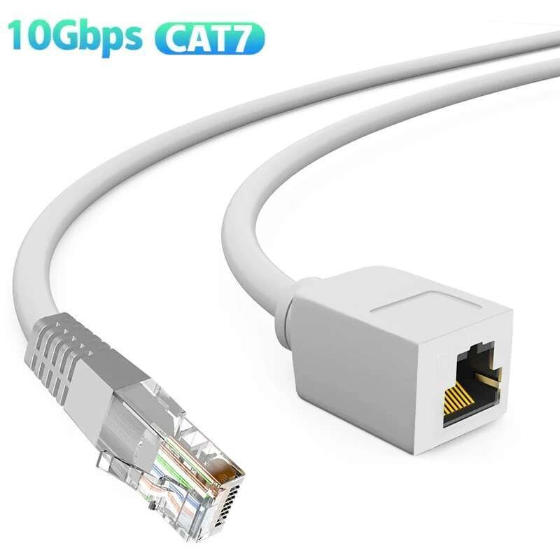 Extension Cat 7 RJ45 Ethernet Cable Shielded Network SSTP Extension ...