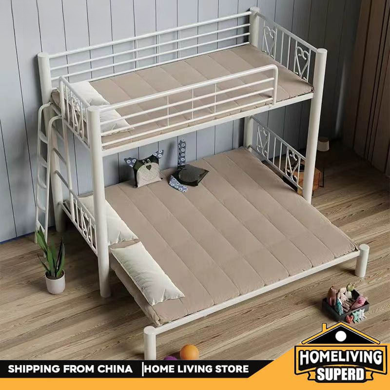 Bunk Bed Upper and Lower Steel Bed Artwork Mother's Bed Two-Layer Steel ...