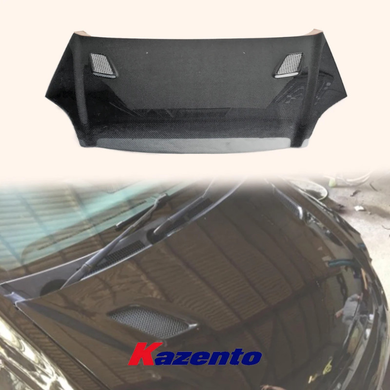 For Honda EP3 2002 Civic MU Style Vented Carbon Fiber Hood Bonnet Body ...