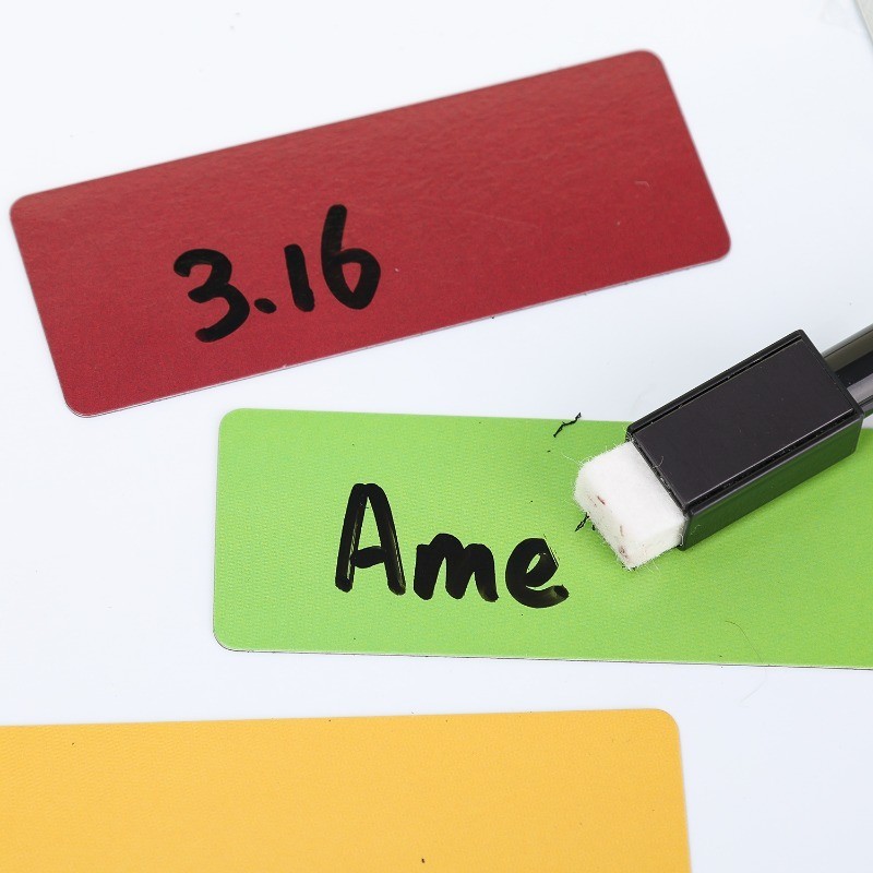 10/20Pcs Writable Erasable Reusable Magnetic Label - Colorful Magnets ...