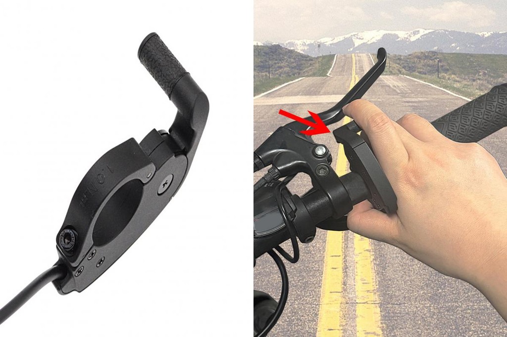 SRA ZK Speed Control Thumb Shifter Electric Bike Handlebar Throttle ...