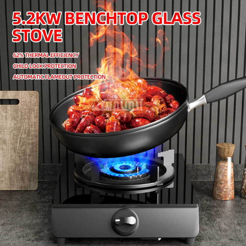 Portable Single Burner Gas Stove for Kitchen Household Single Natural ...