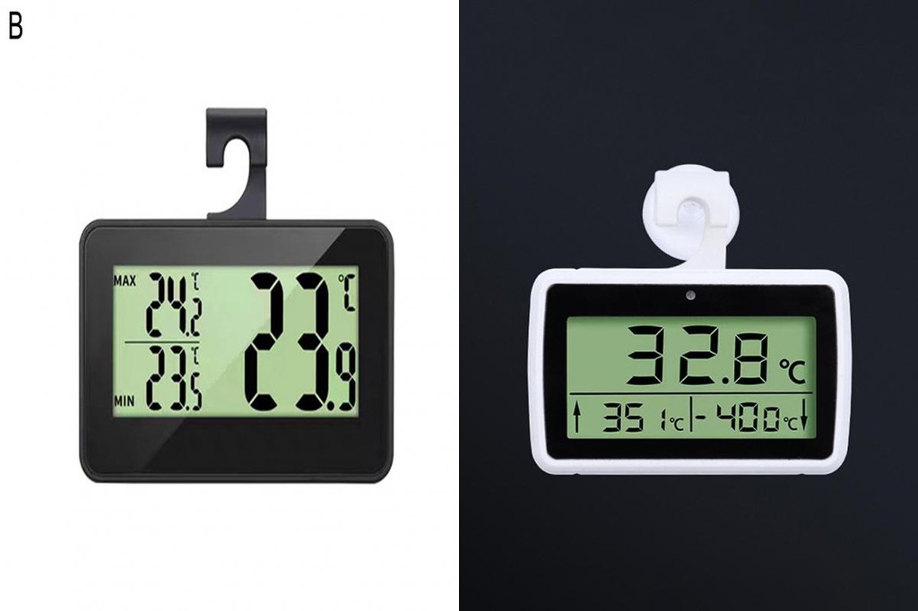 andfindgi Easy-to-read Fridge Thermometer Display Freezer Thermometer ...