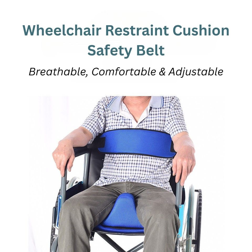 Wheelchair Safety Belt Restraint Support Cushion Strap for Elderly Fall ...